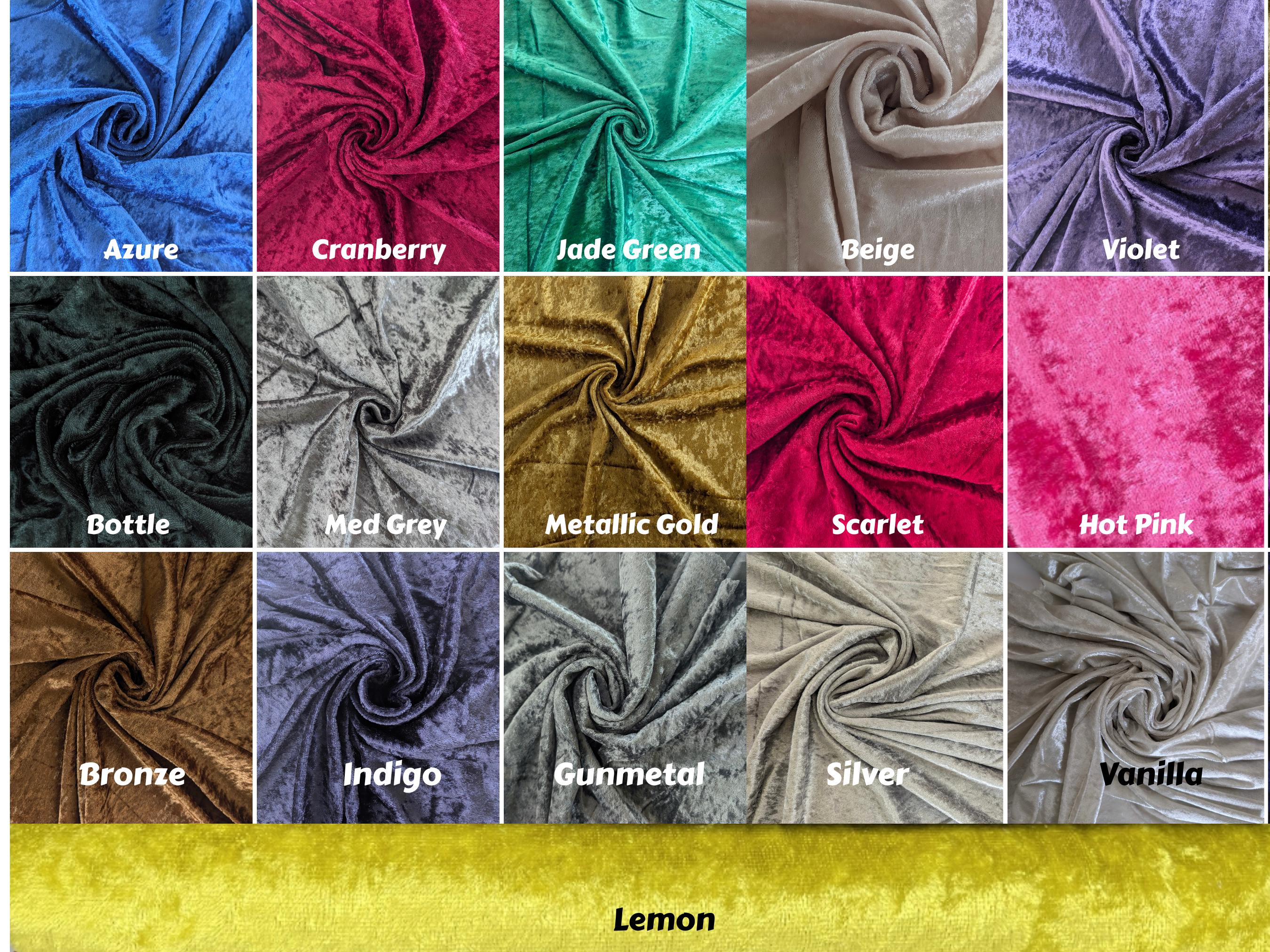 Crushed Velvet Fabric, Panne Velour Fabric, 100% Polyester Velvet, Soft ...