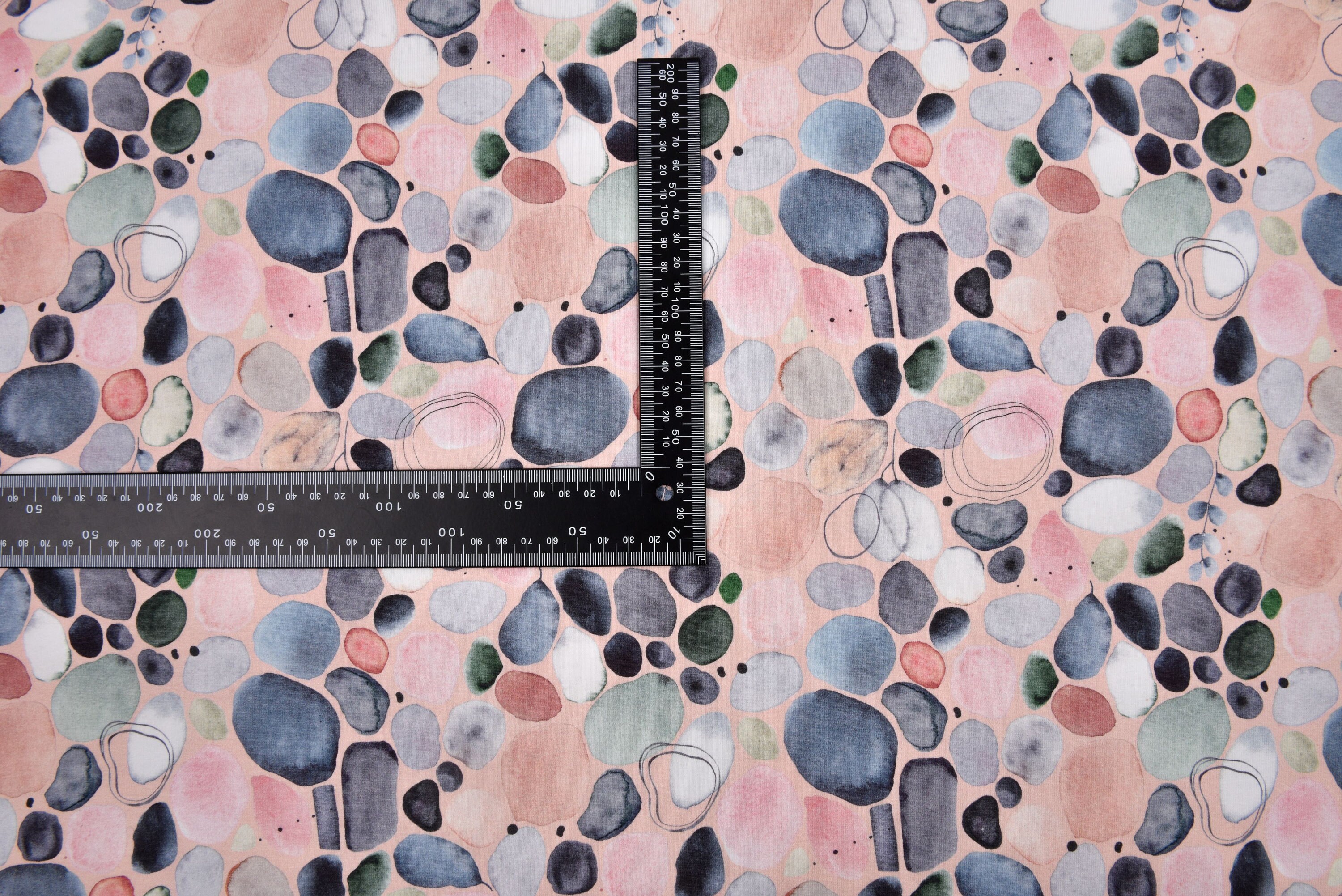 Knit Cotton Spandex Jersey Stones Digital Print Fabric - 5041 - Etsy