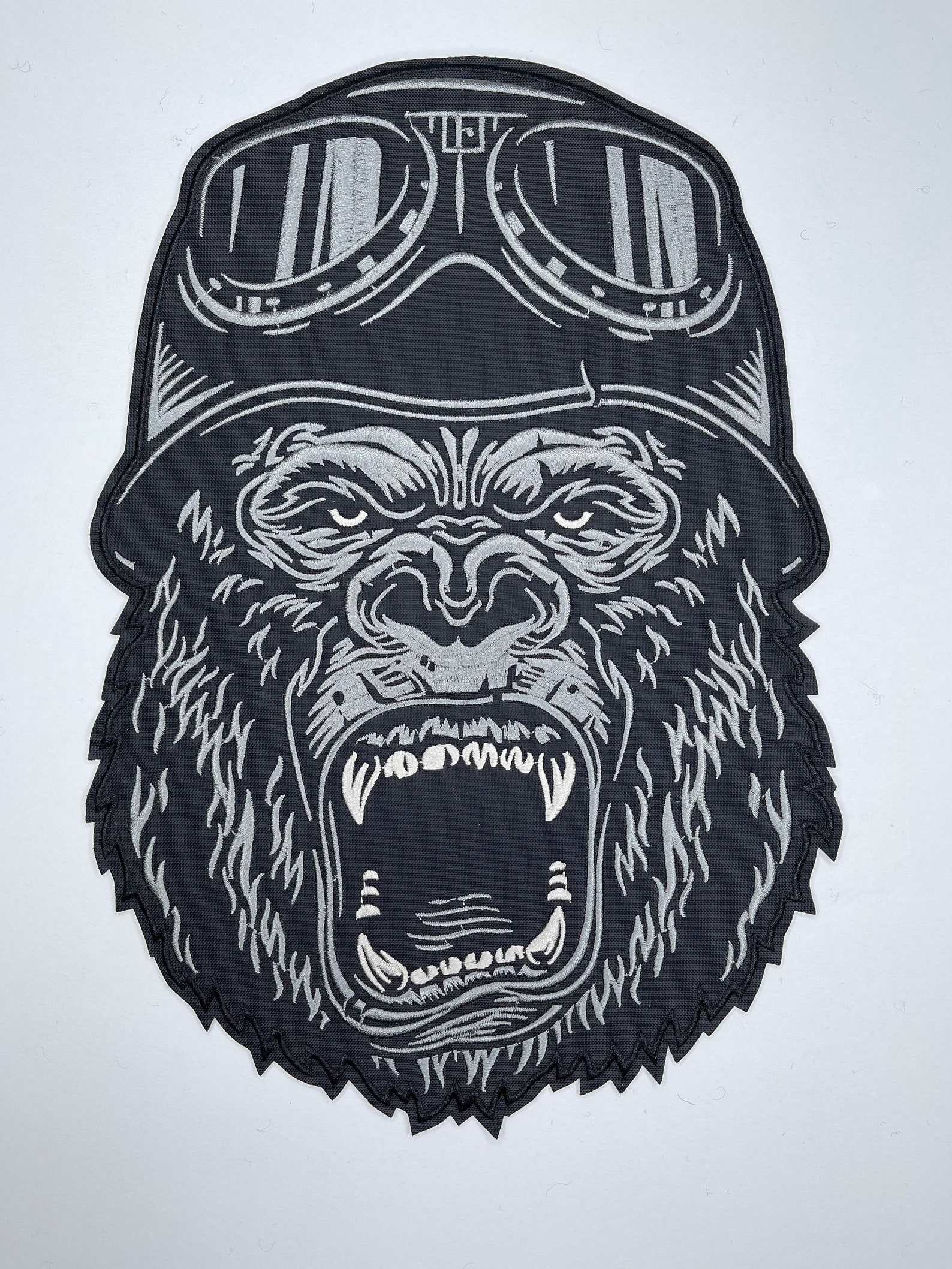 Gorilla Embroidery Patch, Gorilla Patch. Jacket Patch, Feather Patch ...