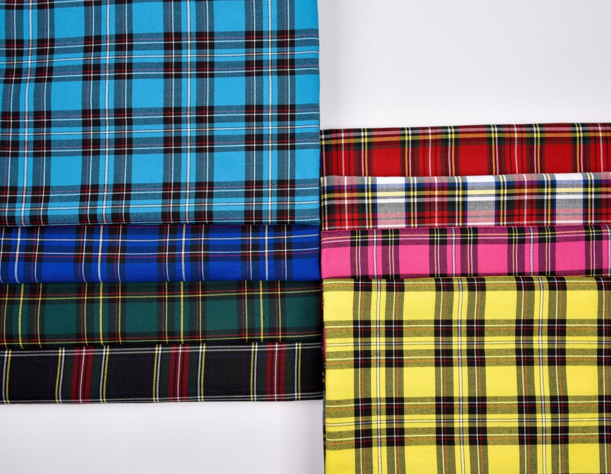 Woven Tartan Scottish Plaid Checks Fabric, Classic Plaid Fabric, Tartan ...