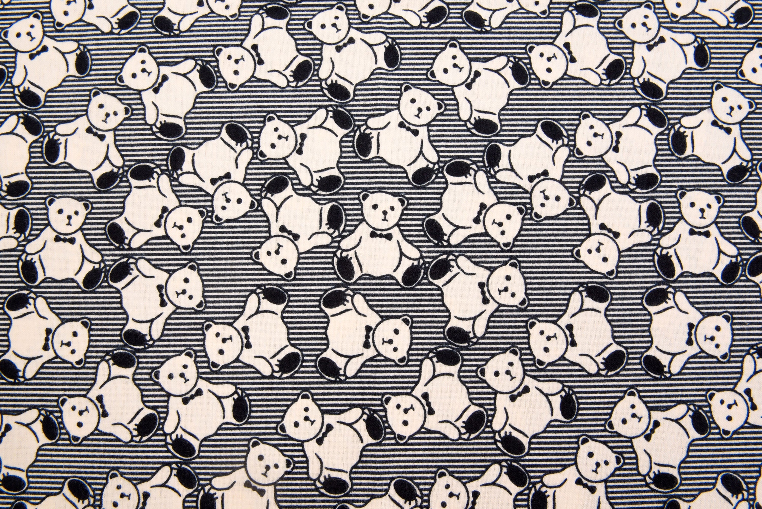 Teddy Bear Print Cotton Flannel Fabric, 58/59 Inch, Assorted Colored ...
