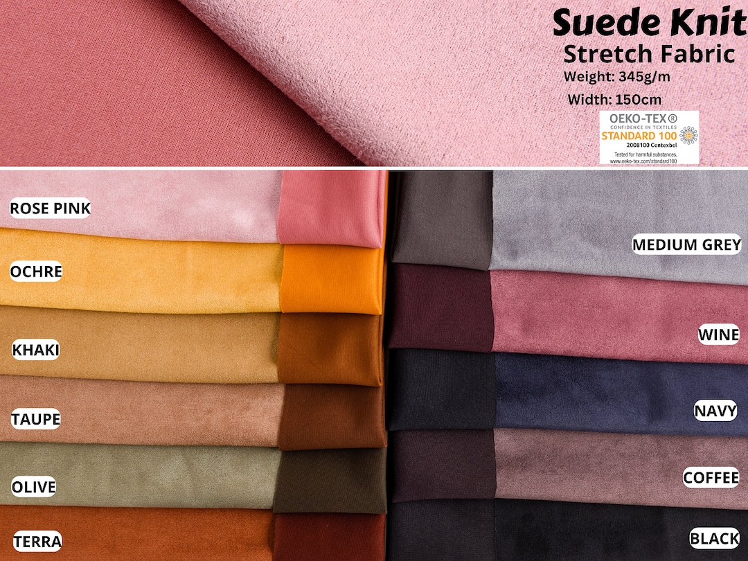 Suede Knit Stretch Fabric - Etsy