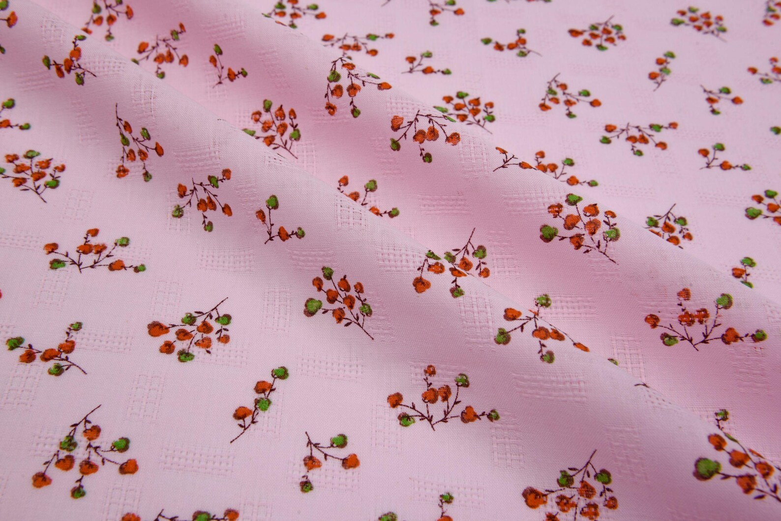 Cotton Lawn Dobby Blush Berry Print Fabric, Cotton Lawn, Spring Dresses ...