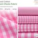 Gingham Checks Washed Cotton Fabric - GK 6599, Sell by Half Yard ...