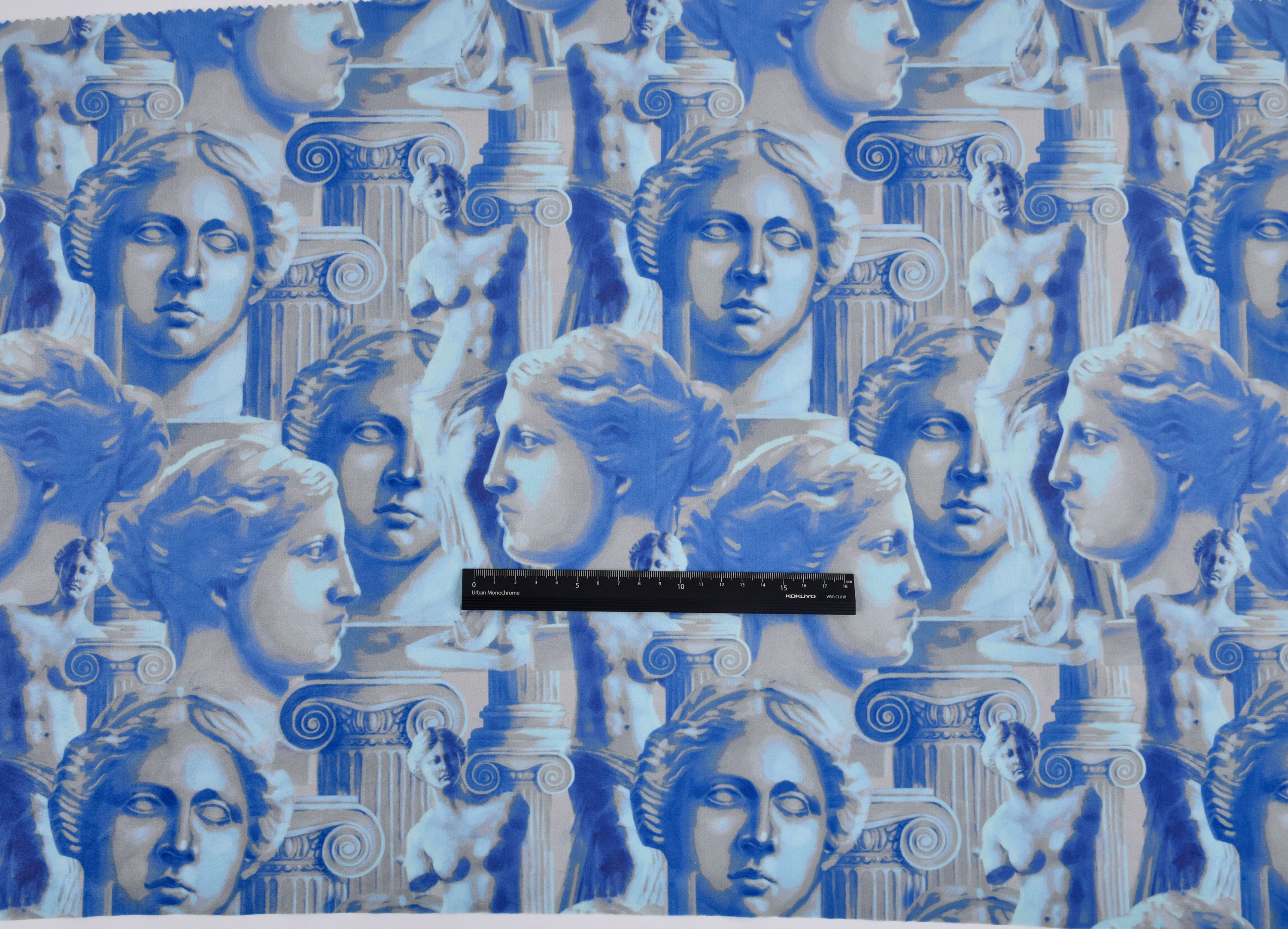 Woven Velvet Ancient Greece Print Fabric, Polyester Velvet Print ...
