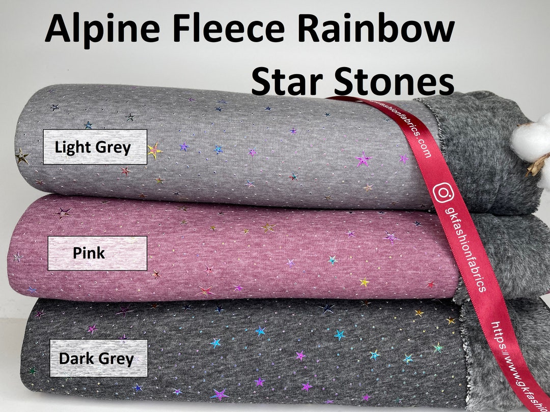 Alpine Fleece With Star Drops , Alpine Fleece , Sweatshirt Fabric ...