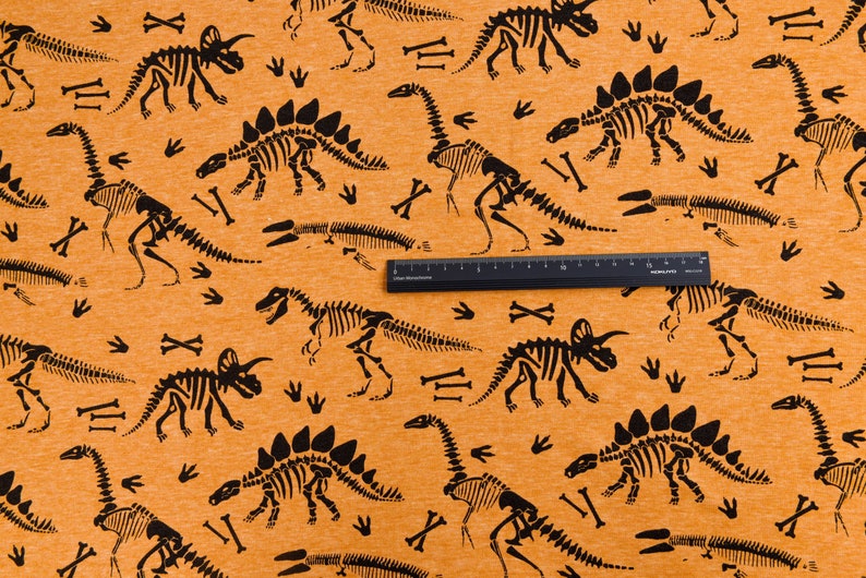 Alpine Fleece Dinosaur Bones Print Fabric, Sweatshirt Fabric Alpine ...
