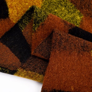 Boiled Wool Jacquard Irregular Dots Pattern Fabric/ Made by Merino Wool ...