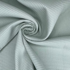 Mini Waffle Fabric Cotton Fabric Sewing Project Turkish Cotton Waffle ...