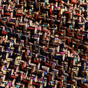 Wool Blended Tweed Fabric Premium Designer Made - Etsy