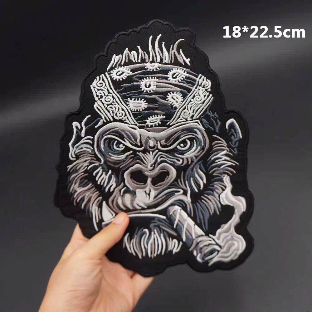Gorilla Embroidery Patch Gorilla Patch jacket Patch Feather - Etsy Canada