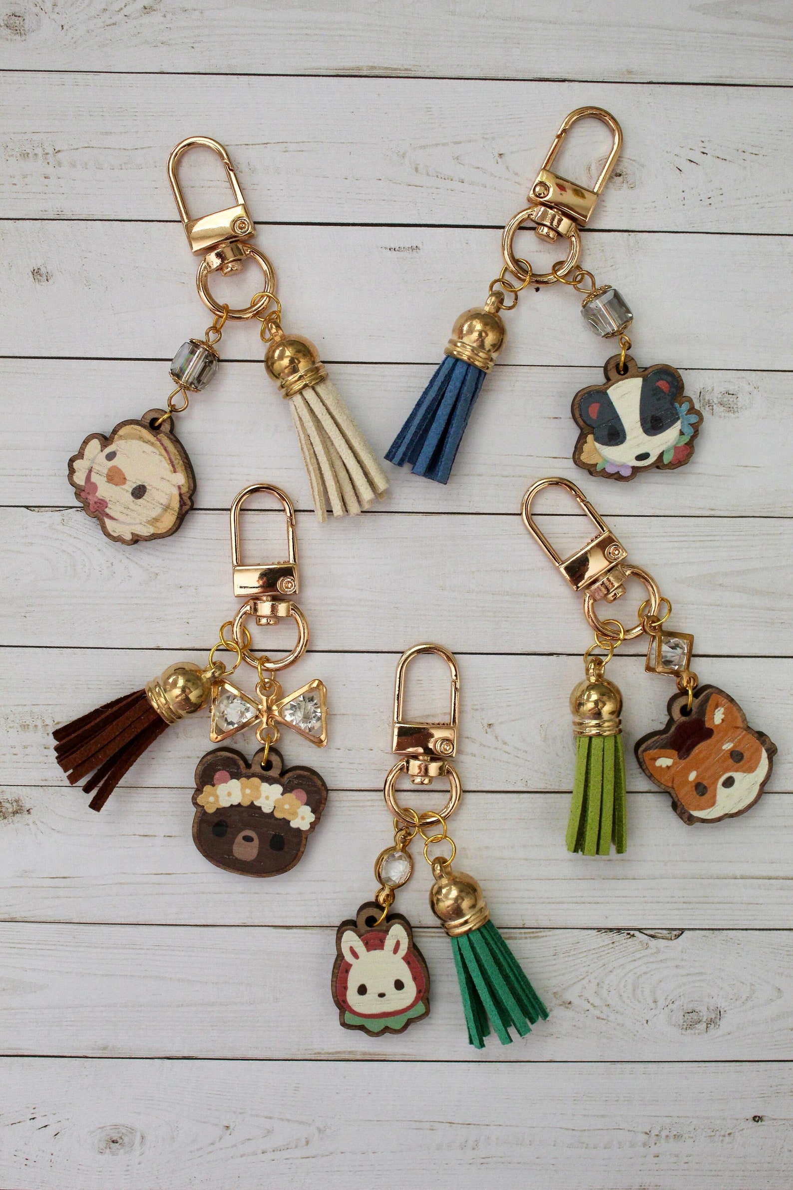 1 Mini Charm Animal Keychains, Gifts for Friends, Cute Animal Keychain ...