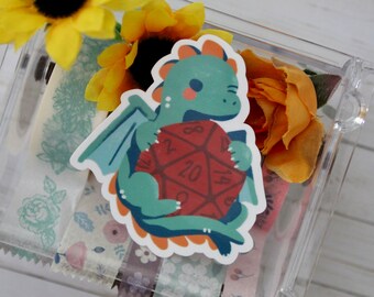 Cute Dragon Sticker Mythical Creature Fantasy Art Dragon - Etsy