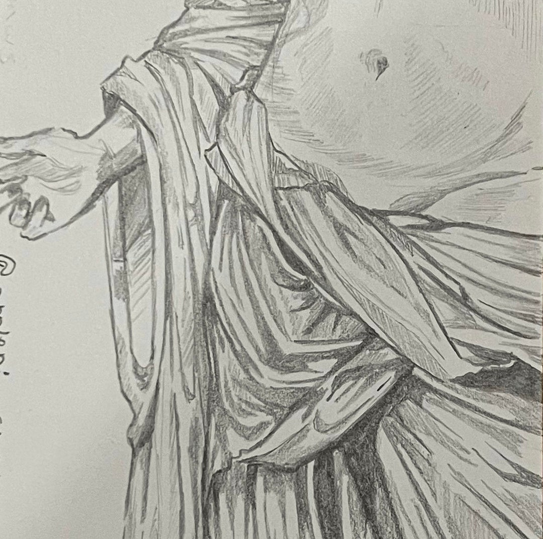 Mary Statue Sketch - Etsy
