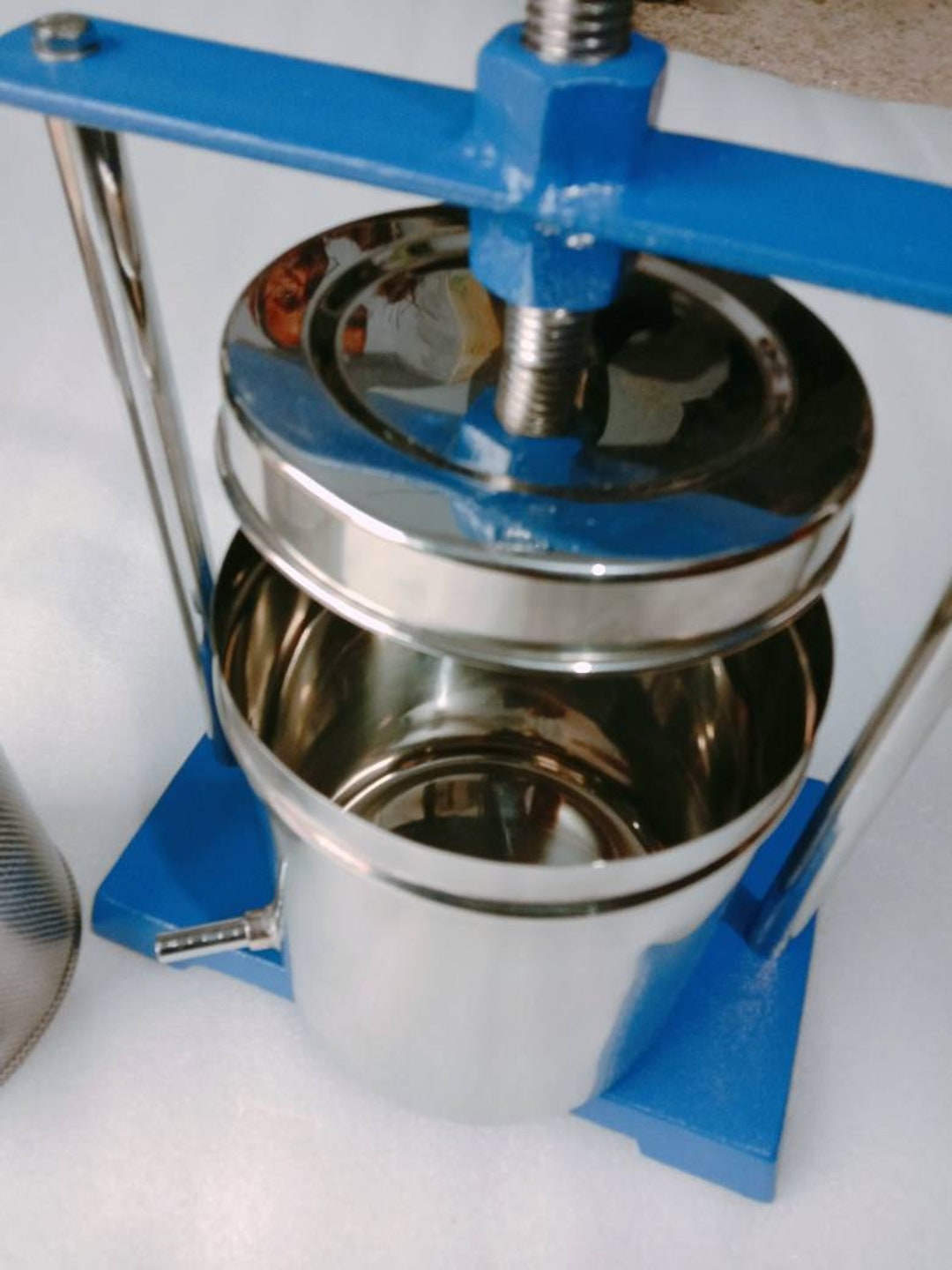 2 Letter BIG Tincture Press Stainless Steel Soft Fruit Wine Juice ...