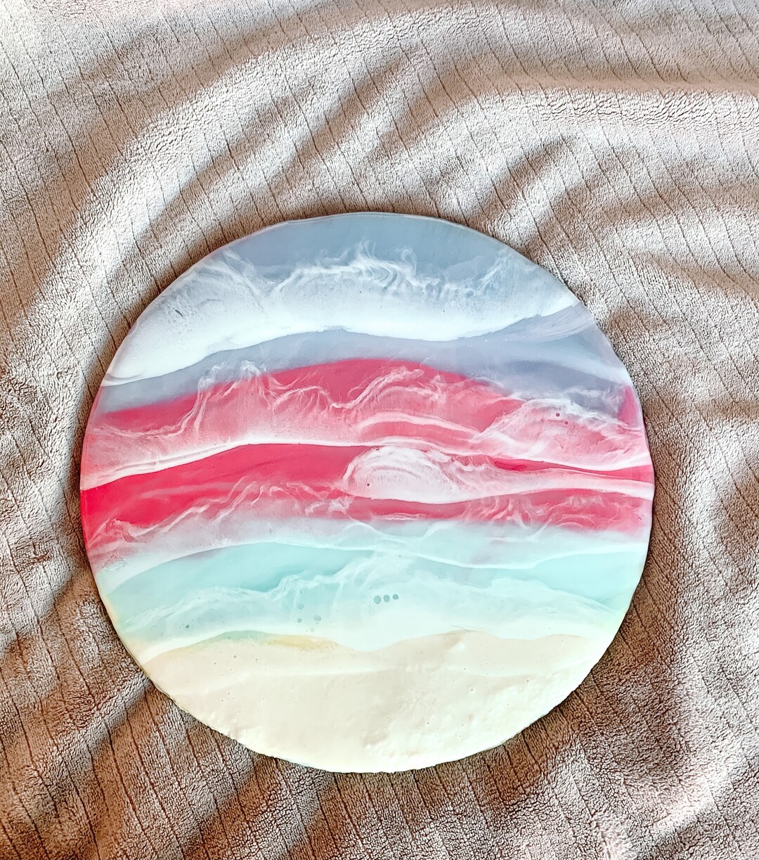 Handmade Sunset Ocean Resin Art - Etsy