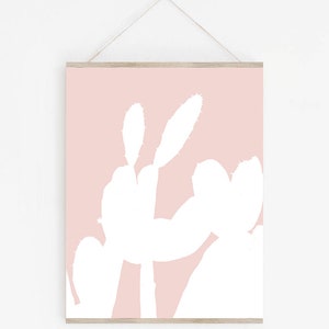 Pink Aesthetic Tezza Cactus Cacti Wall Art Digital Print - Etsy