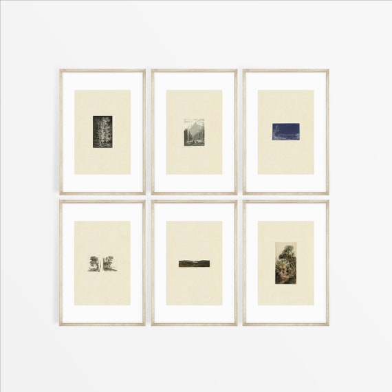 Tree Drawing Tree Etch Landscape Prints Vintage Gallery - Etsy
