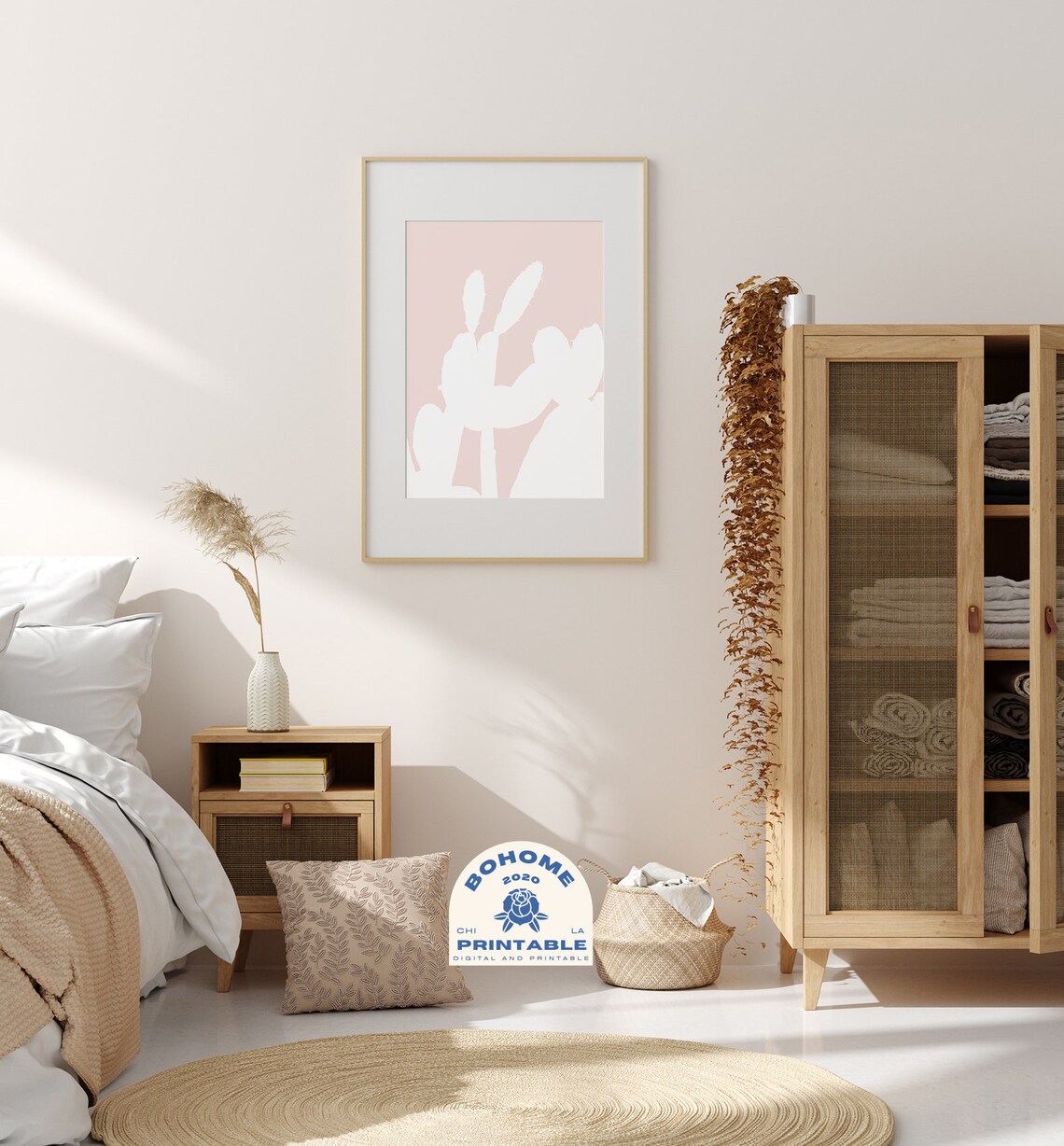 Pink Aesthetic Tezza Cactus Cacti Wall Art Digital Print - Etsy