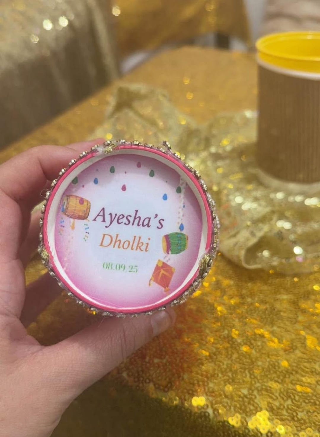 Personalized Dholki Favor Box: Wedding & Event Decoration - Etsy