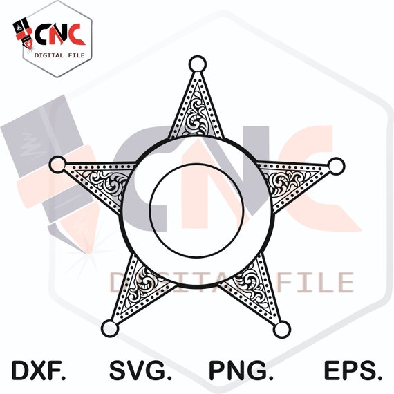 Blank Police Star
