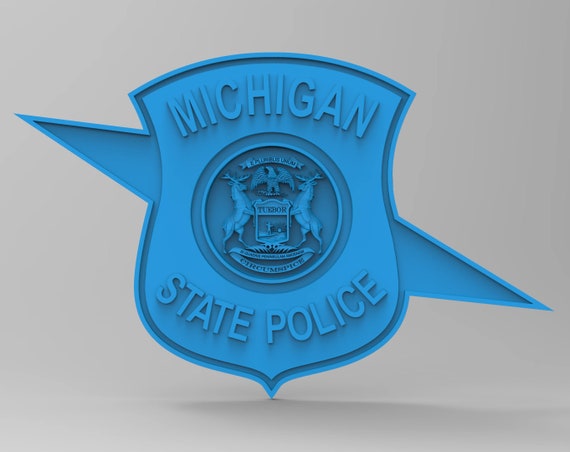 Michigan State Police Badge 3d Stl File ... - Etsy Hong Kong