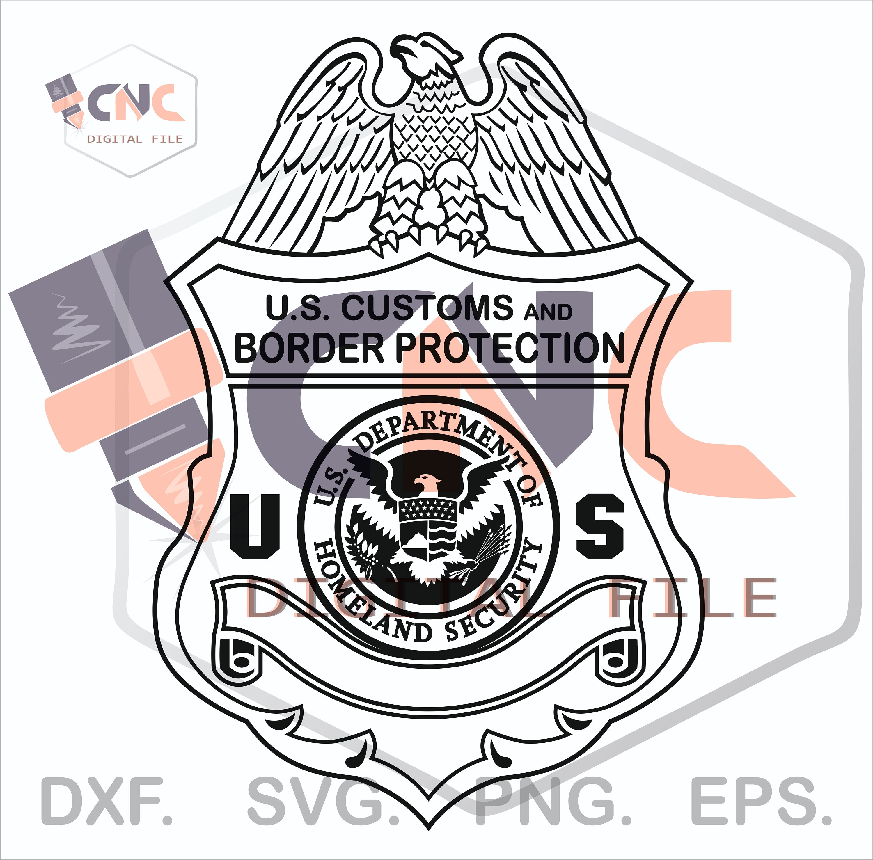 US Custom and Border Protection Homeland Security Usa Department Svg ...