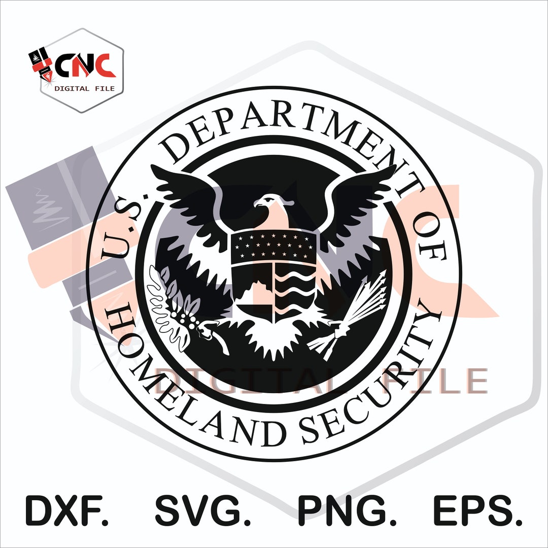 Homeland Security Seal United State USA 2d Vector for Cnc Router and ...