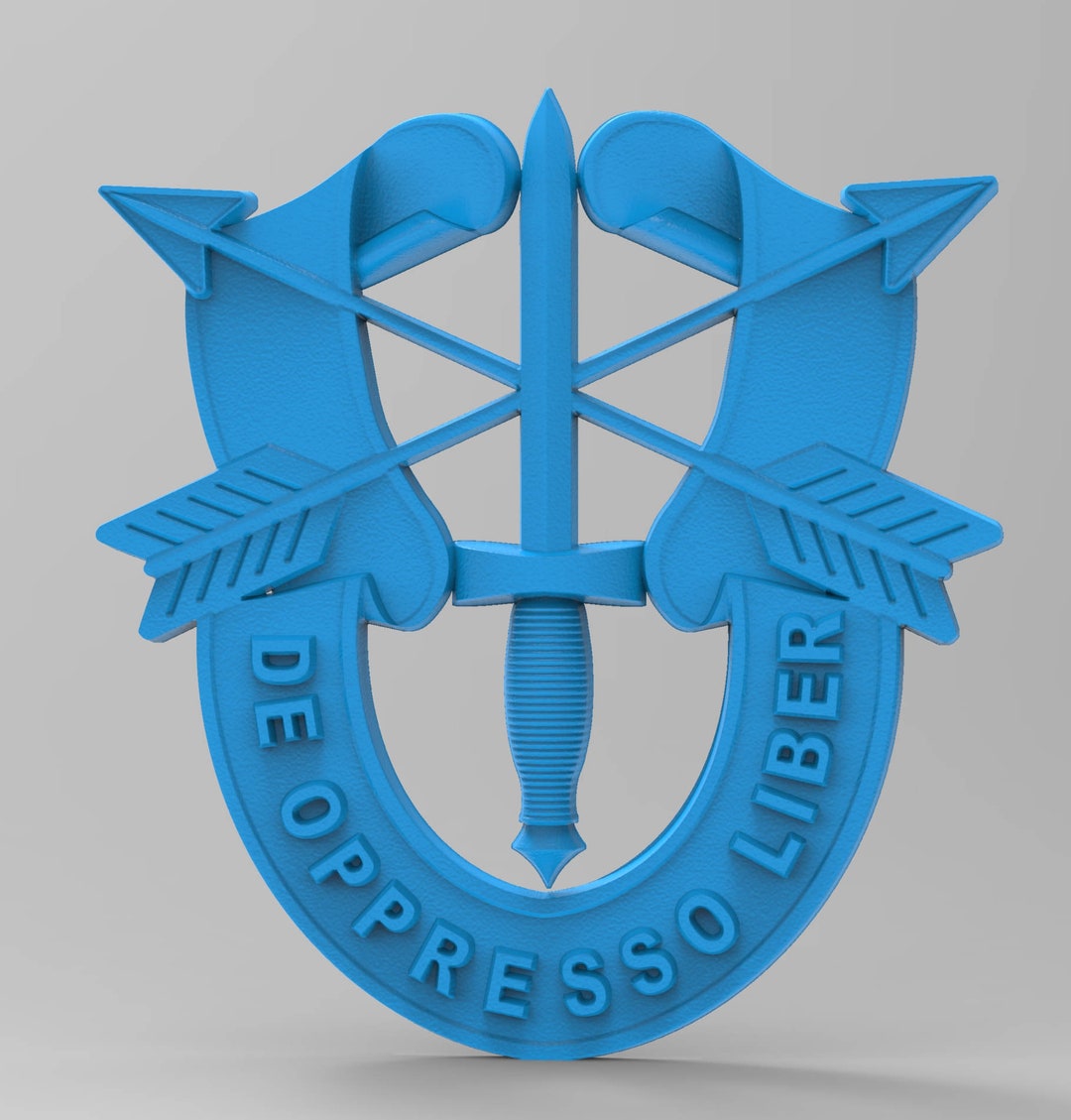 US Army Special Forces Crest ( De Oppresso Liber ) Badge 3d Stl - Etsy