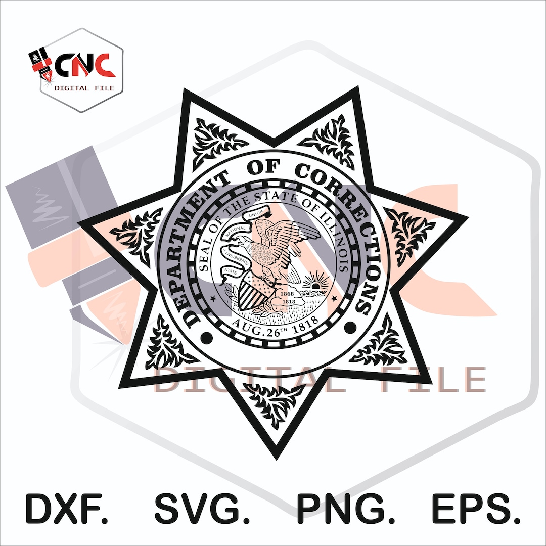 Department of Corrections Illinois Svg Dxf Vector Gile - Etsy