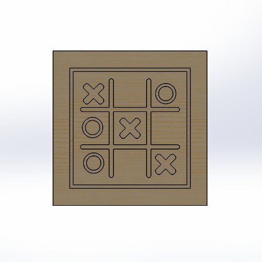 Tic Tac Toe Svg and DXF Board Game File for Laser and Cnc - Etsy Canada