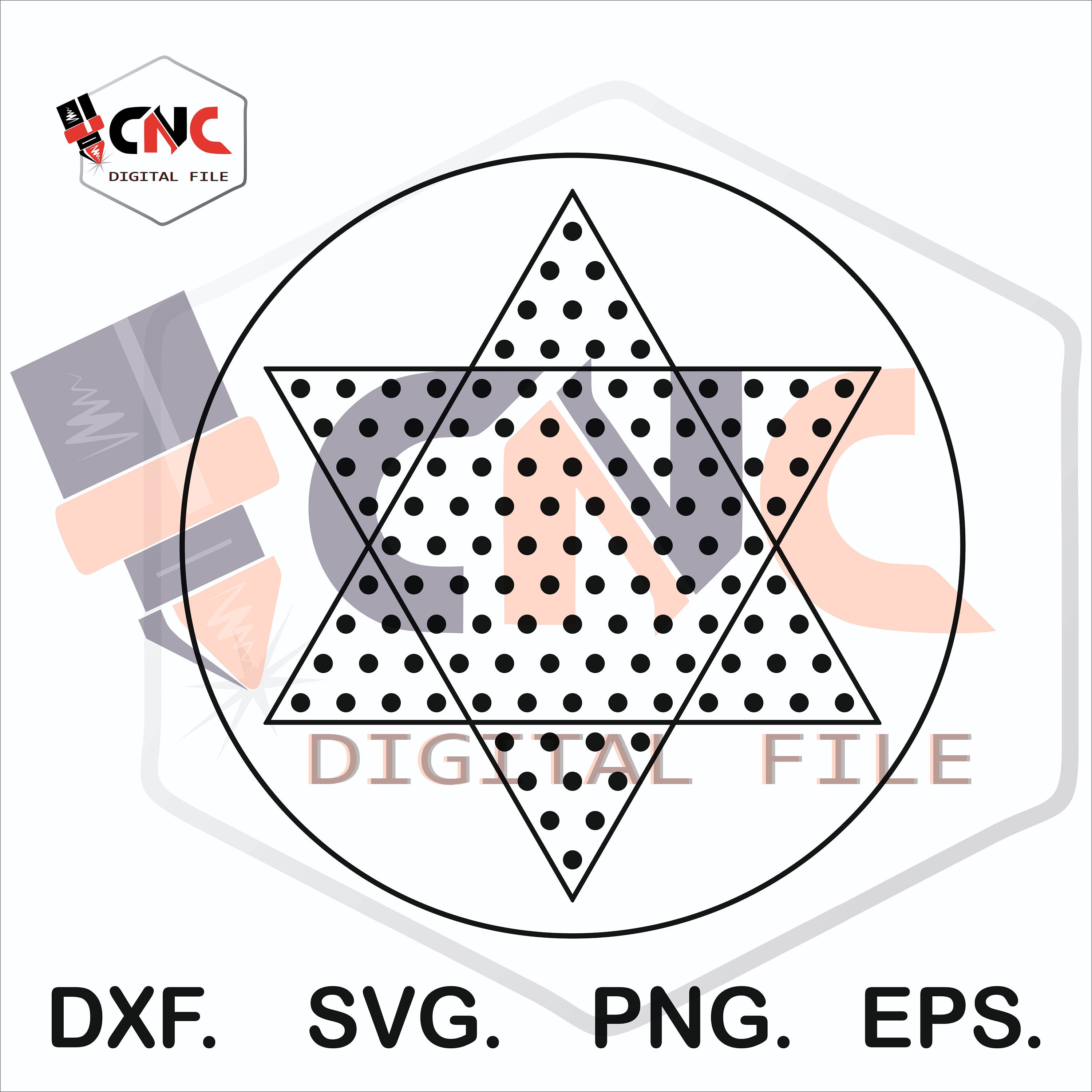 Chinese Checker Game Board Vector File for Playing With Marbles - Etsy