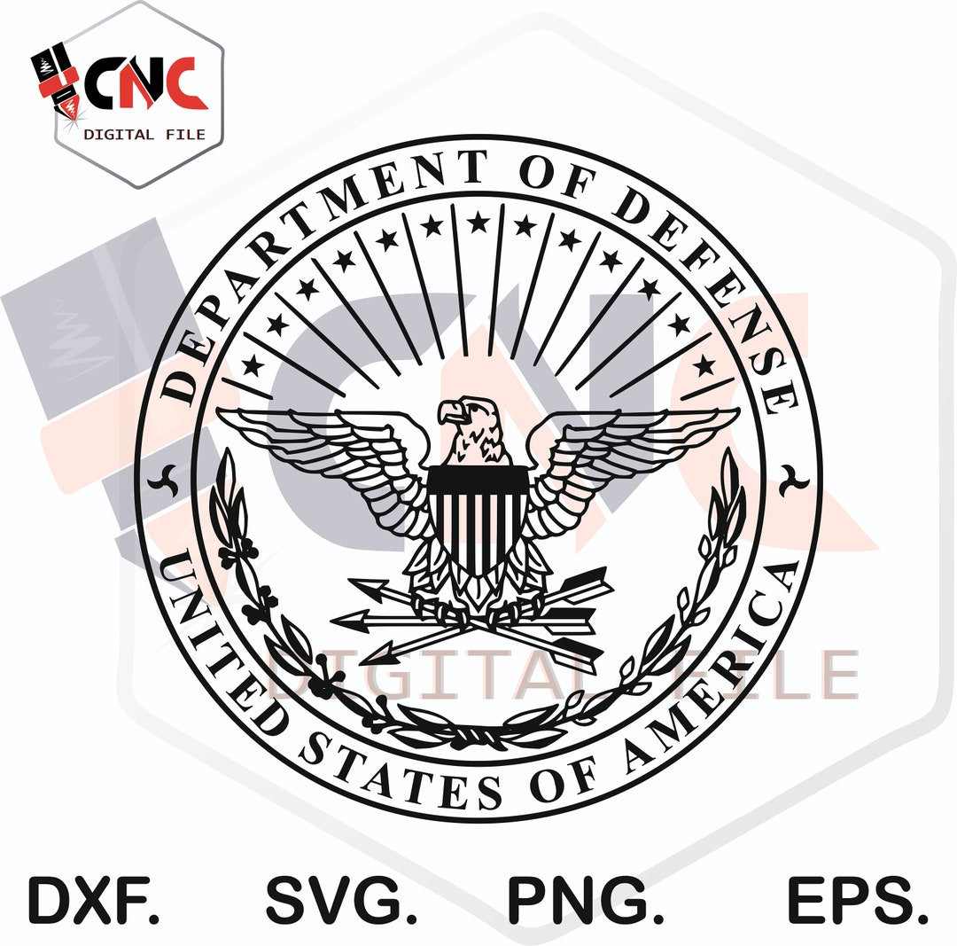 Department of Defense United States of America Seal Vector SVD and Dxf ...