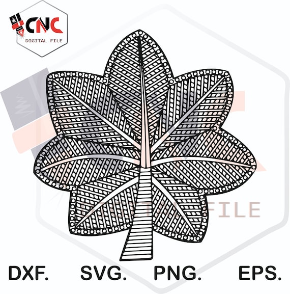 Army Rank Major and Lieutenant Colonel Vector File Svg and Dxf - Etsy