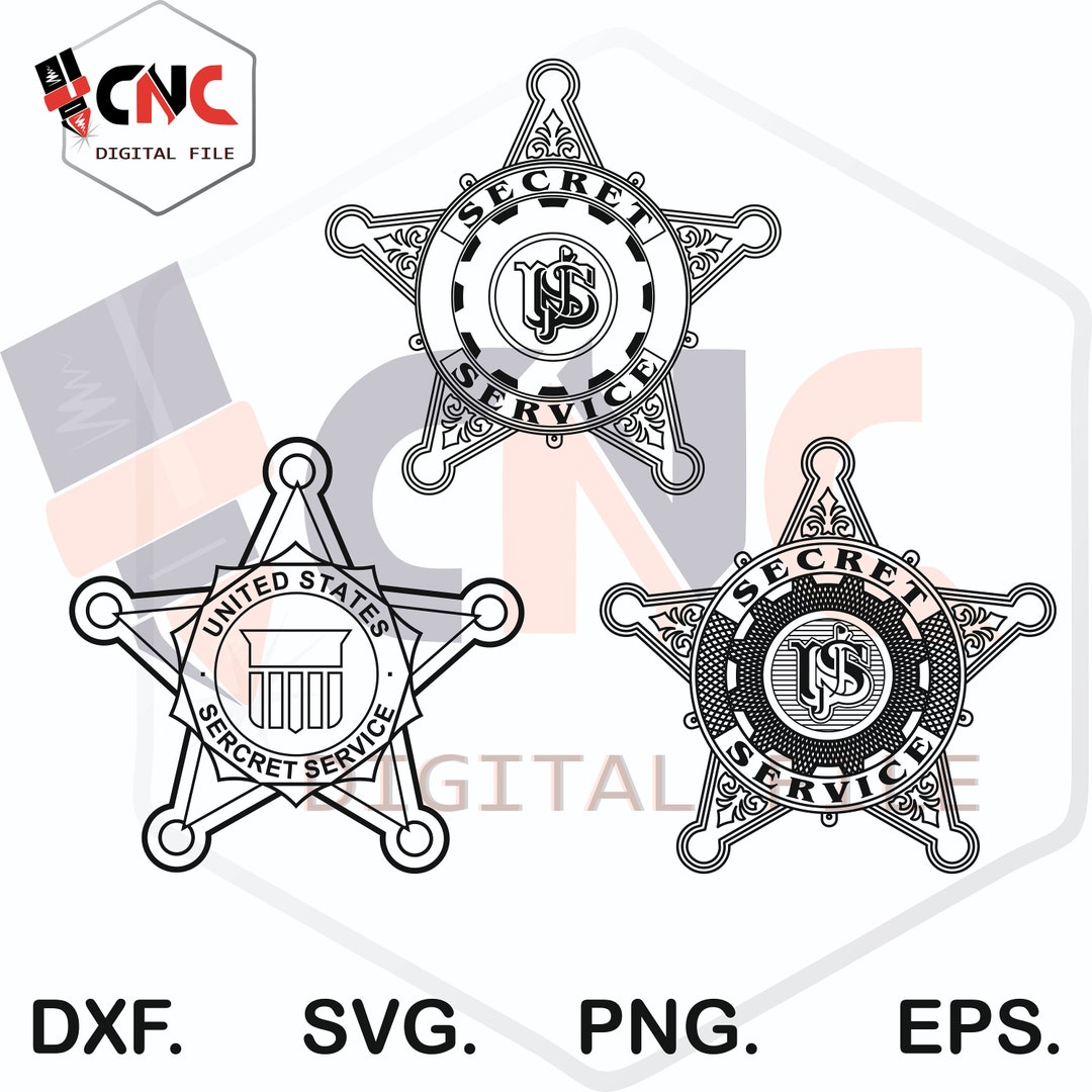 Secret Service Usa United States America Svg and Dxf - Etsy