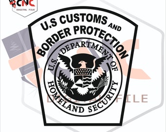 Customs and Border Protection Badge 3d File - Etsy