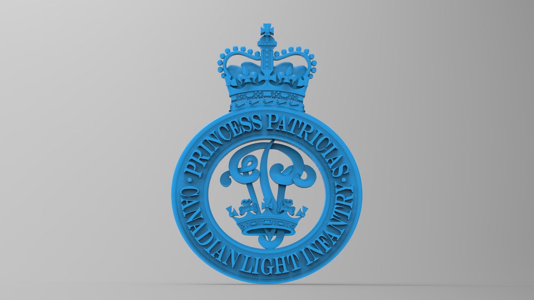 Princess Patricia Canada Light Infantry Badge 3d Model Cnc Router 3d ...
