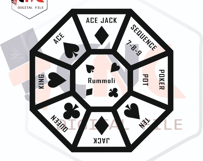 Rummoli Game Board Svg and Dxf File - Etsy Hong Kong