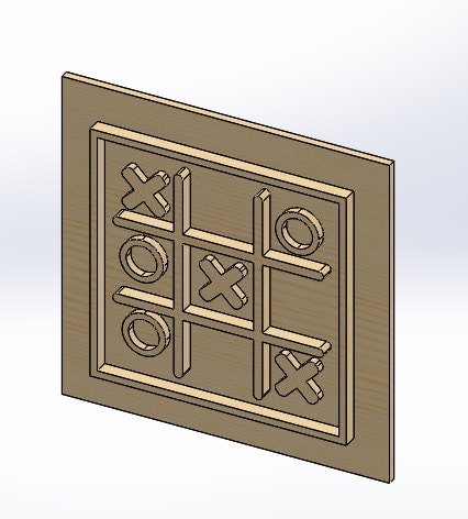 Tic tac Toe svg and DXF board game file for laser and cnc | Etsy