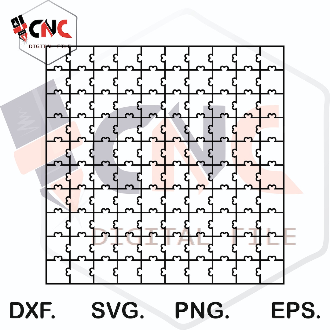 Jigsaw Puzzle Vector File Svg Dxf - Etsy