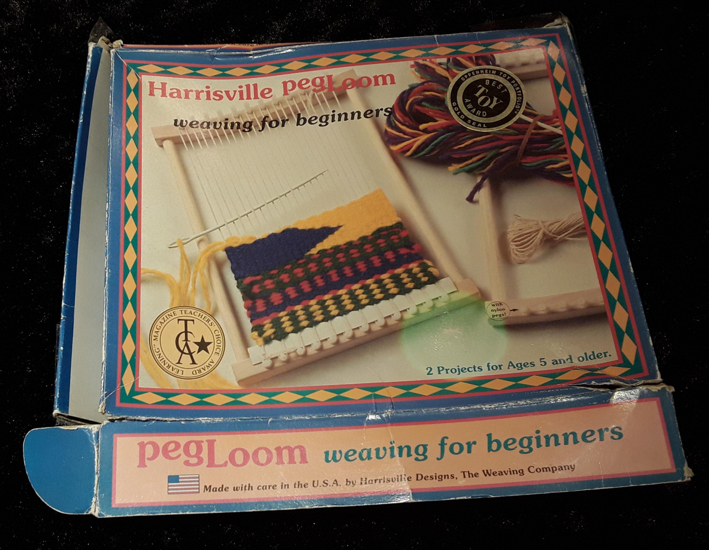 Harrisville Peg Loom -- Weaving for Beginners - Etsy