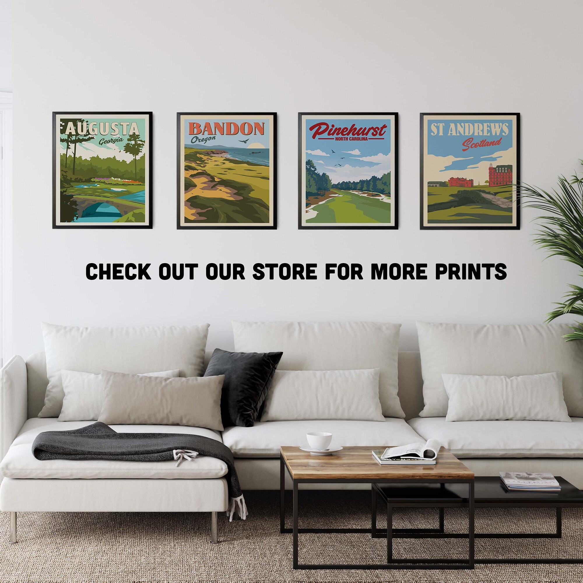 Turnberry Scotland Golf Minimalist Travel Poster Print Wall - Etsy