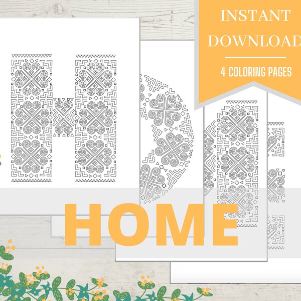 Hmong Coloring Pages - Etsy