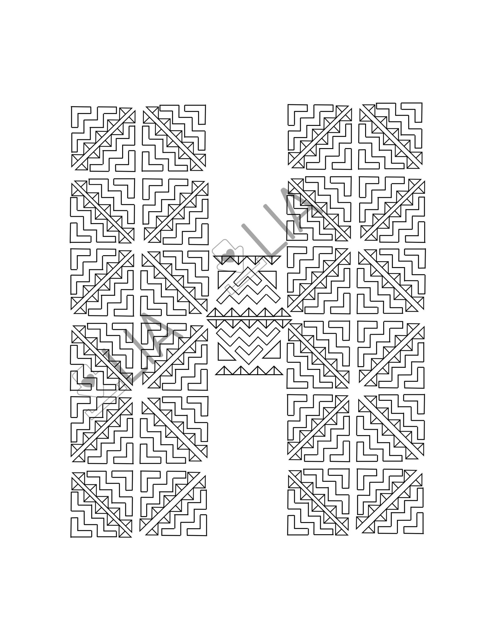 HMONG Letters Coloring Pages, Printable, Adult Coloring, Teens Coloring ...