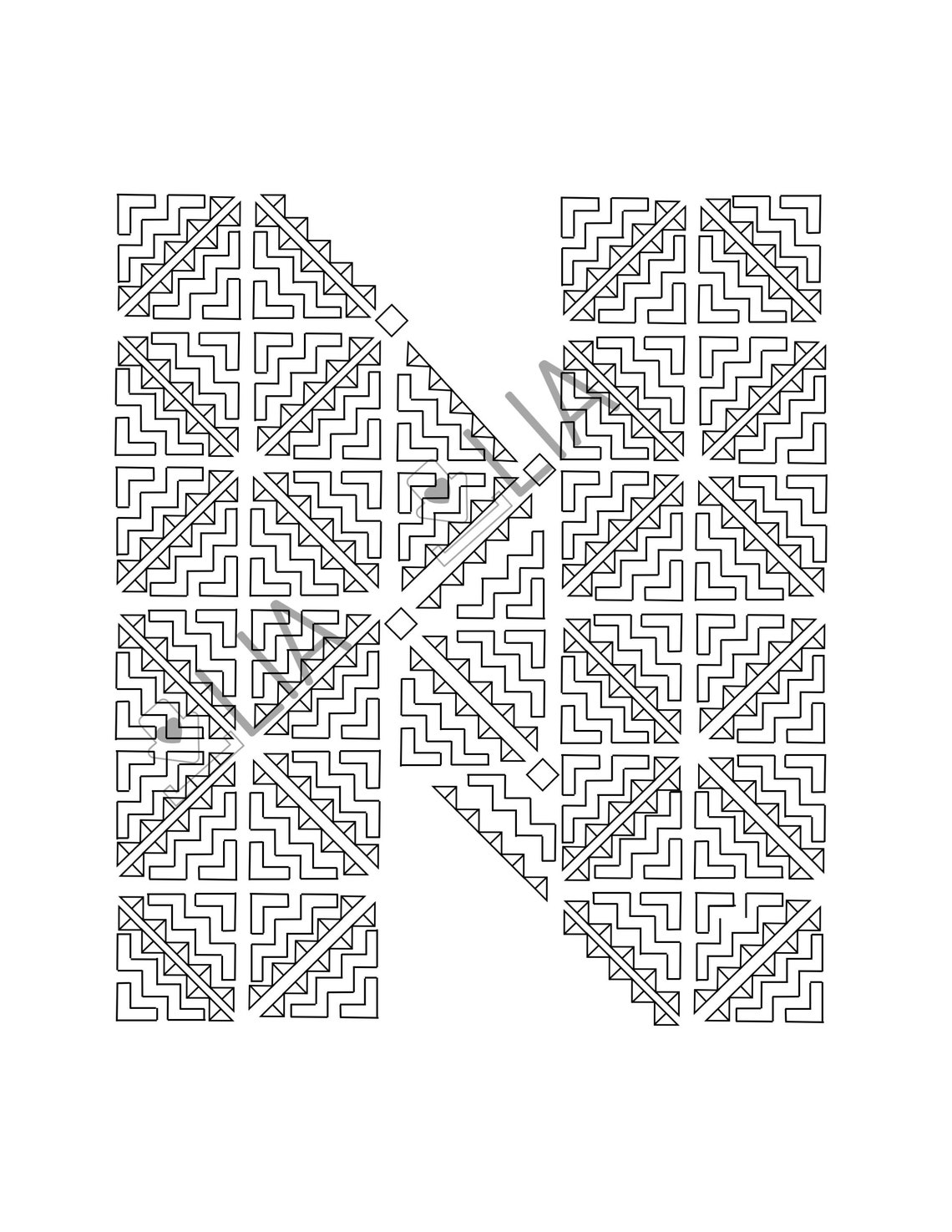 HMONG Letters Coloring Pages, Printable, Adult Coloring, Teens Coloring ...