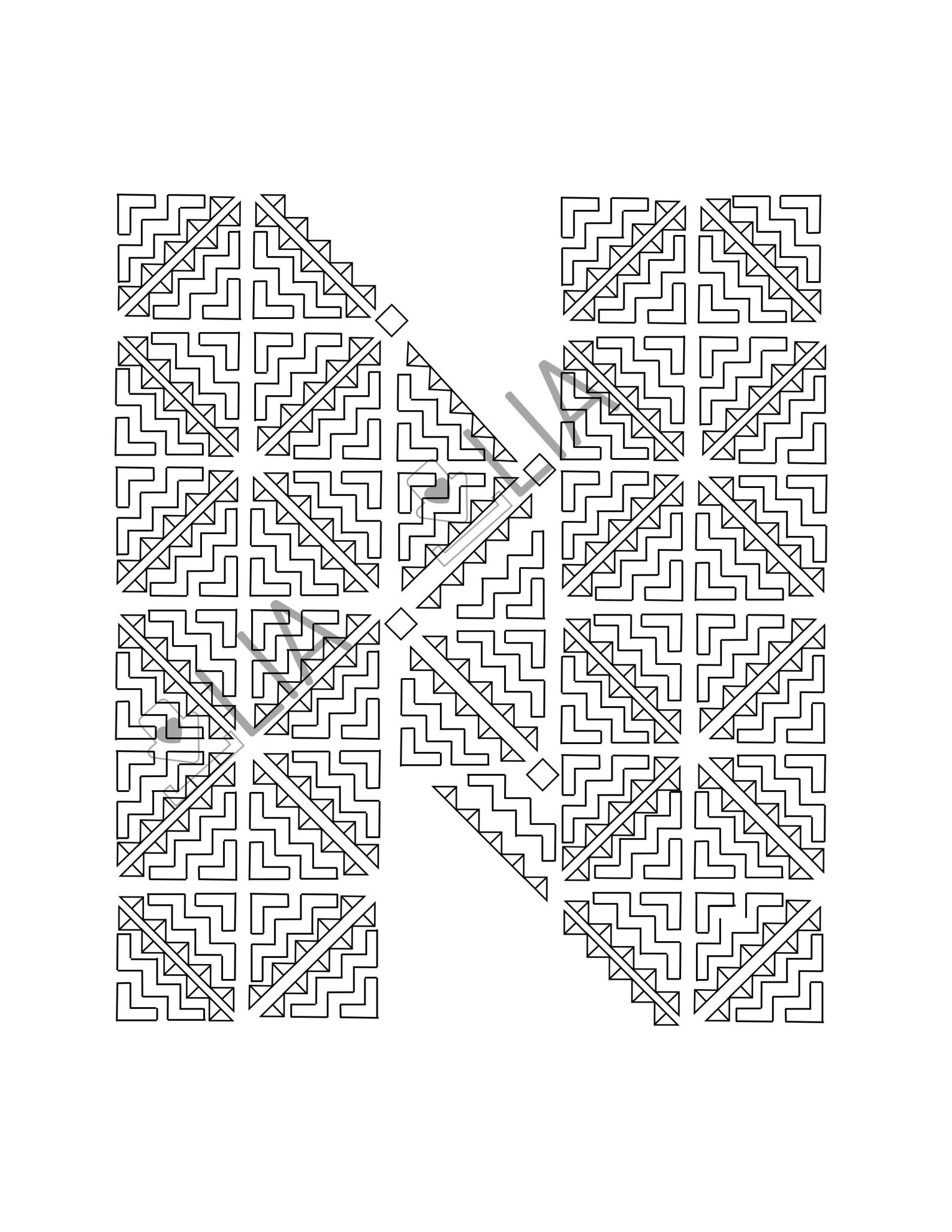 HMONG Letters Coloring Pages, Printable, Adult Coloring, Teens Coloring ...