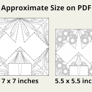 Floral Origami Butterfly Coloring Pages, Printable, Arts and Craft ...