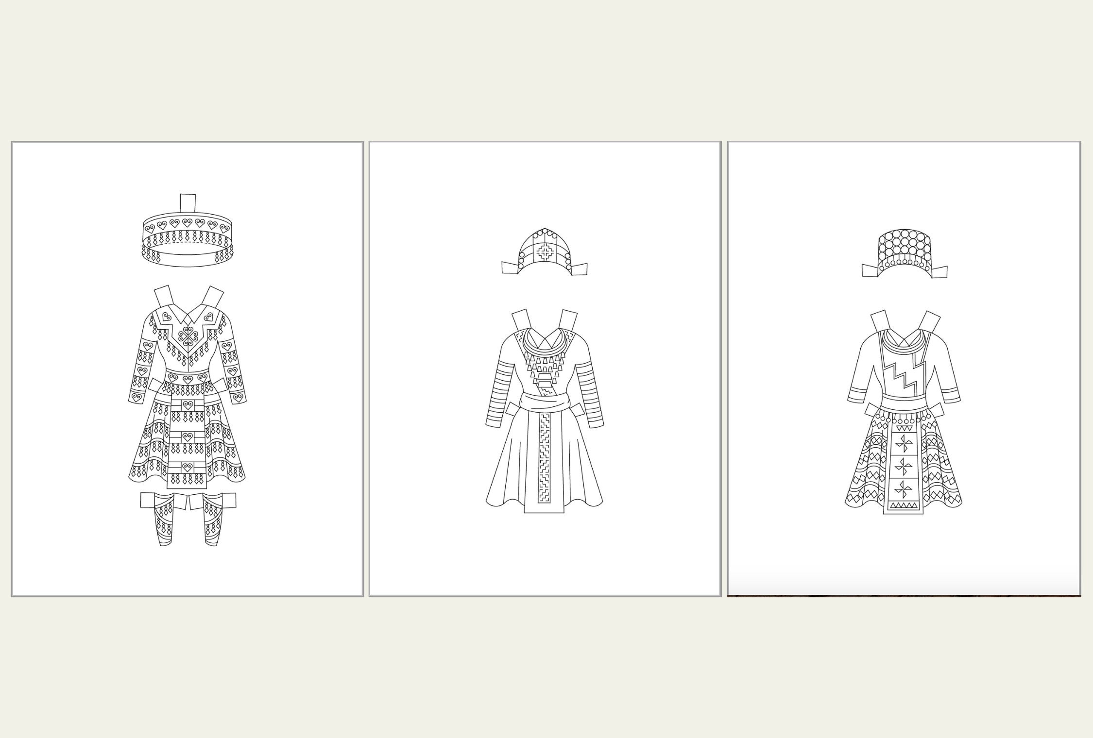 Hmong Paper Doll Coloring Pages, Printable, Hmong Clothes, Kids ...