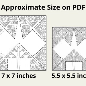 Origami Butterfly Coloring Pages Hmong Symbols, Printable, Arts and ...