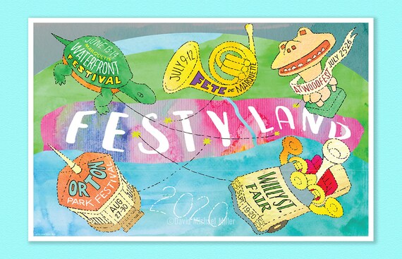 Festyland 2020 Poster | Etsy